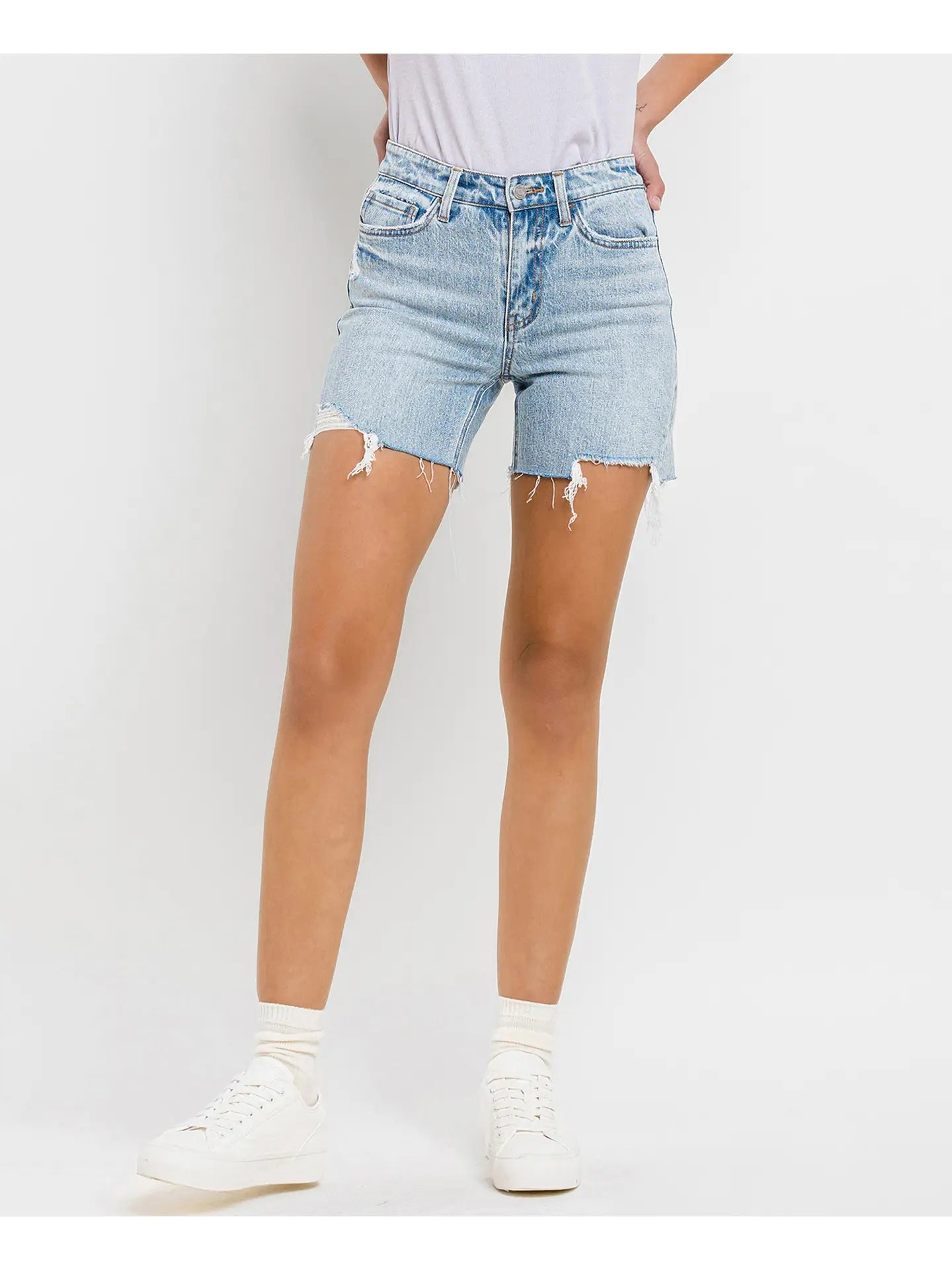 Vervet High Rise Midi Shorts – Southern Trends